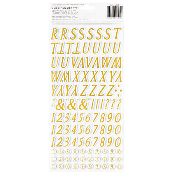 American Crafts Thickers A Perfect Match Alphabet Stickers – Cheap ...