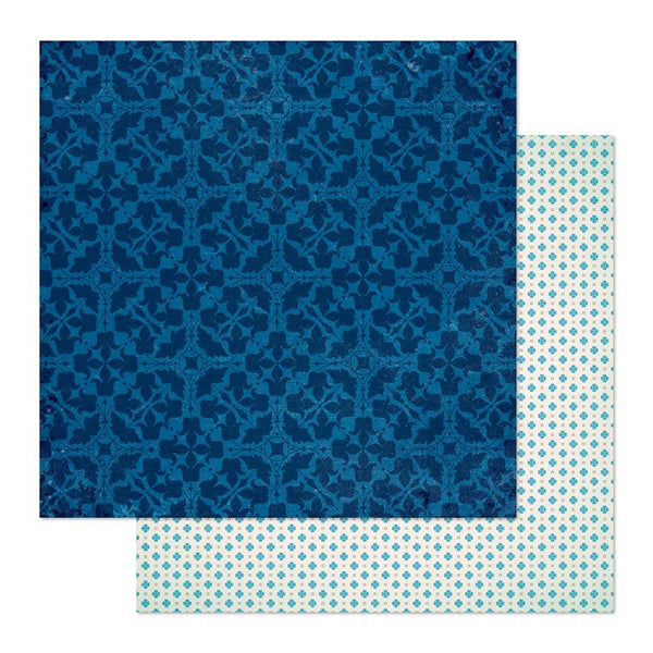 BoBunny Brighton Royal Patterned Paper – Cheap Scrapbook Stuff