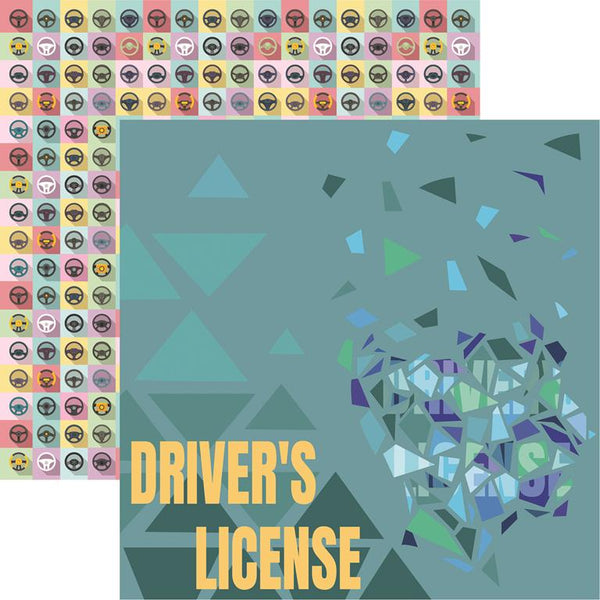 Reminisce In The Driver's Seat Driver's License Patterned Paper – Cheap ...